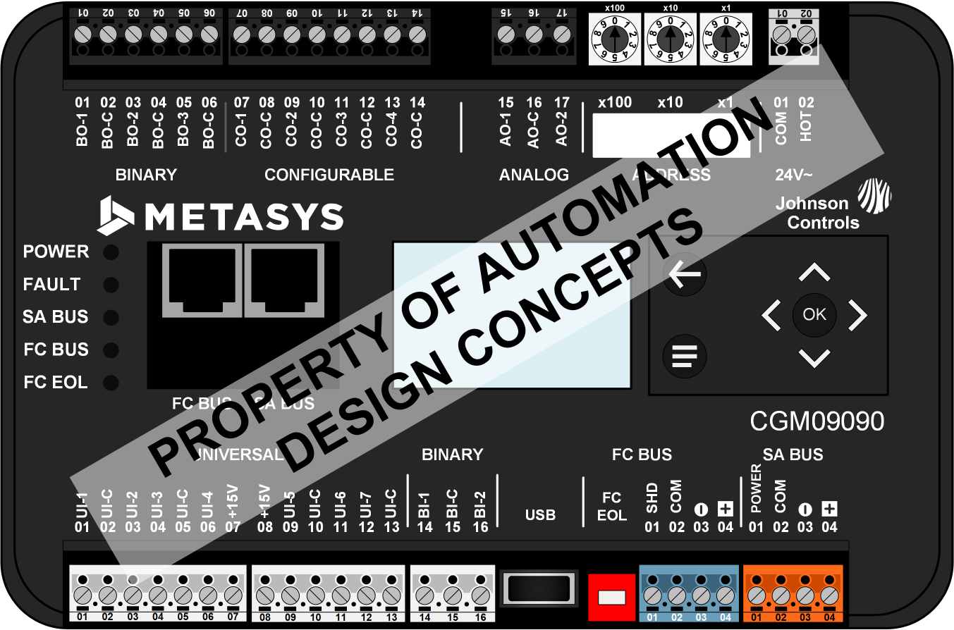 JCI - M4-CGM09090-0H - Automation Design Concepts